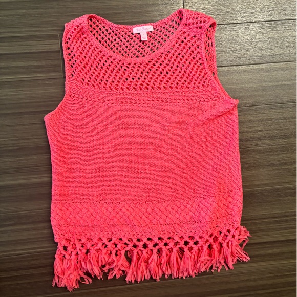 Lilly Pulitzer | Tops | Lilly Pulitzer Hot Pink Knit Tank | Poshmark